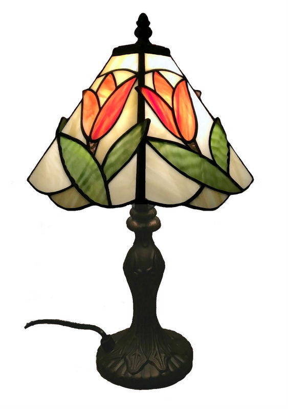 Lámparas Tiffany Polarfox - Lámpara de mesa Tulip ↕ 37cm Lámparas Tiffany Polarfox - Lámpara de mesa Tulip ↕ 37cm